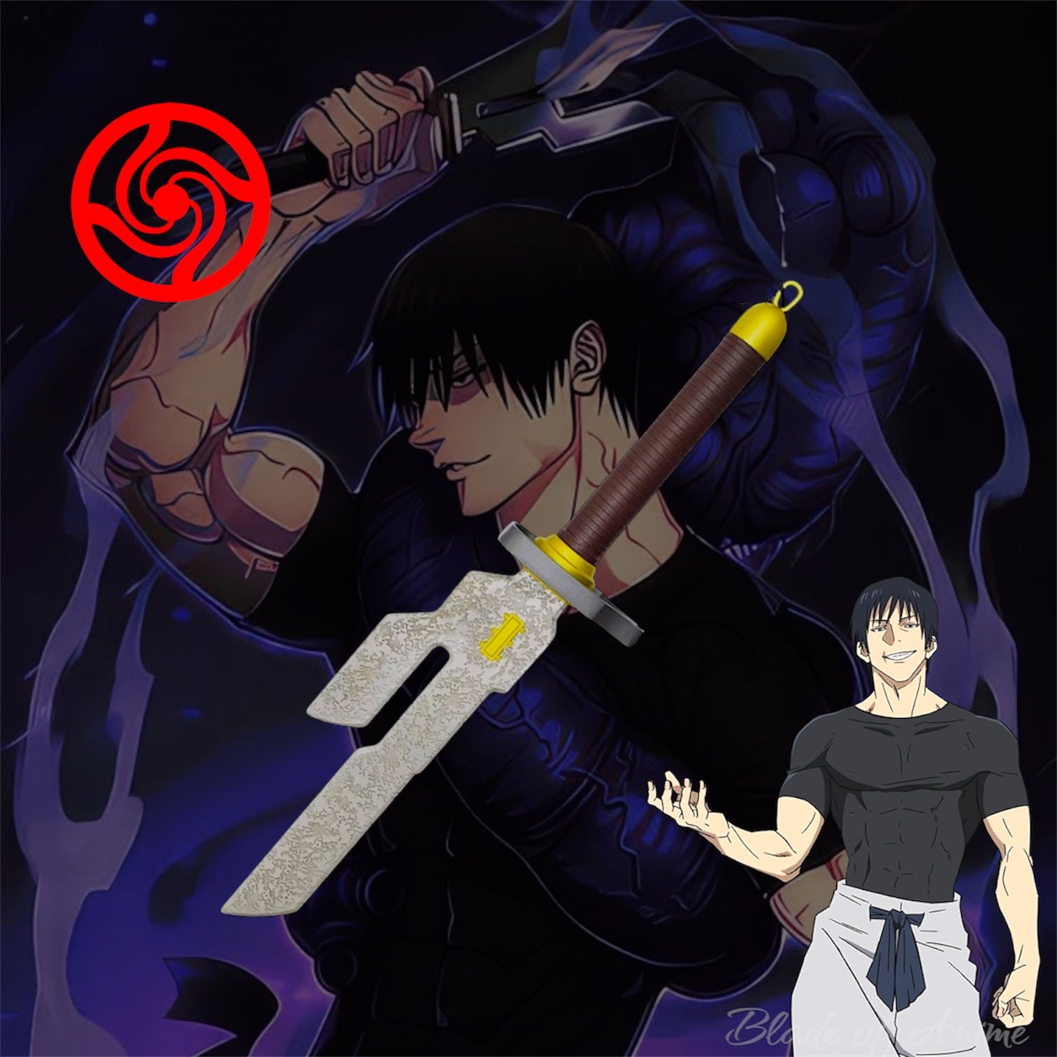 Toji Fushiguro Edelstahl-Dolch – Blade of Anime