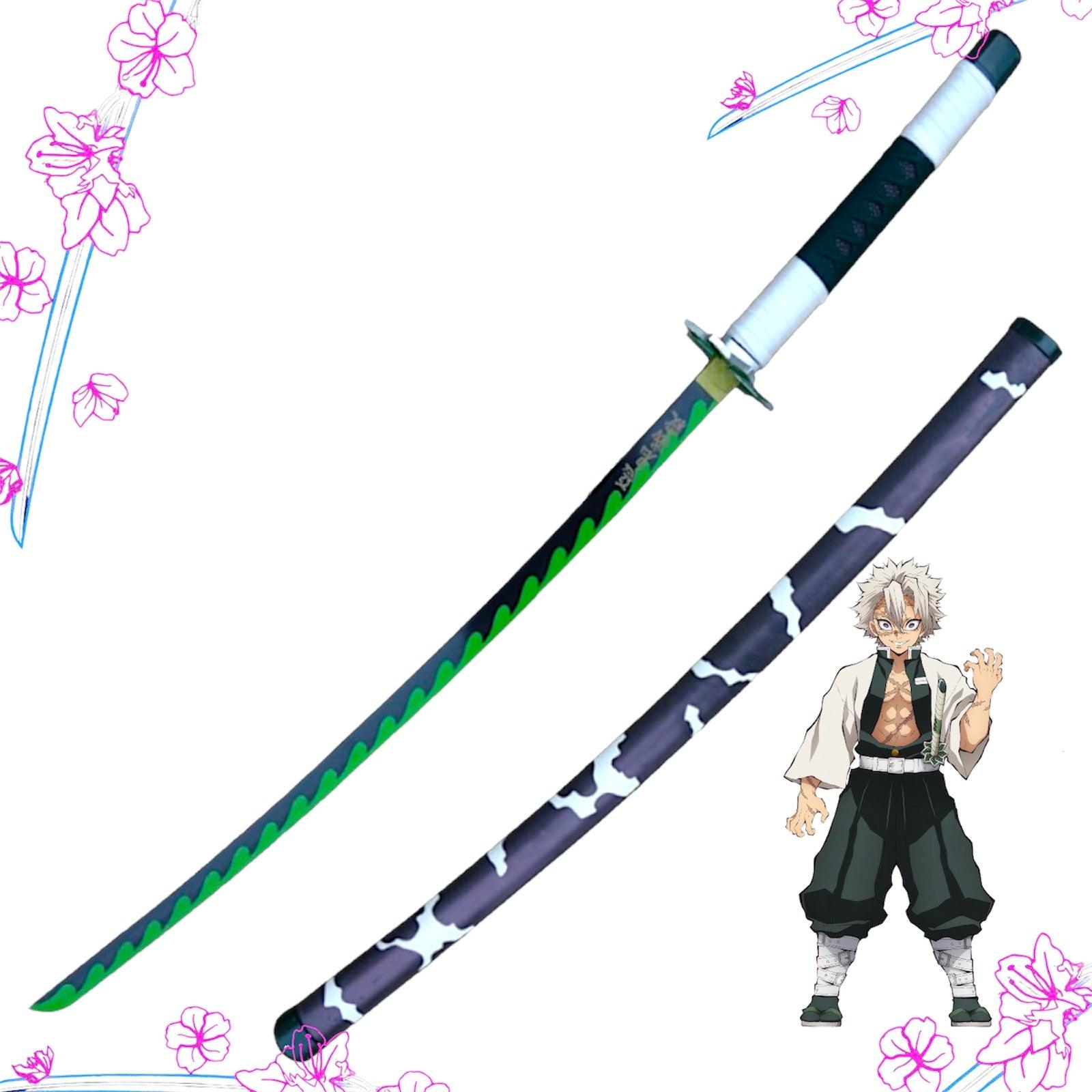 Sanemi Shinazugawa Edelstahl-Katana – Blade of Anime